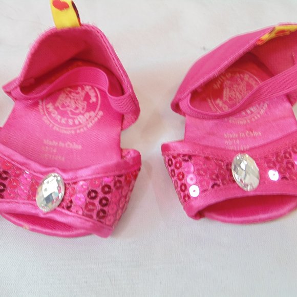 Build-A-Bear | Toys | Build A Bear Shoes High Heels Sandals Pink Sequin ...